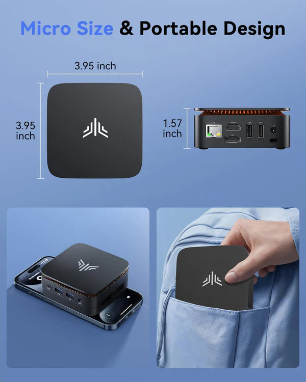 NiPoGi Essenx Series AK1 PLUS Mini PC Intel Alder Lake N95 (up to 3.4 – Nipogi